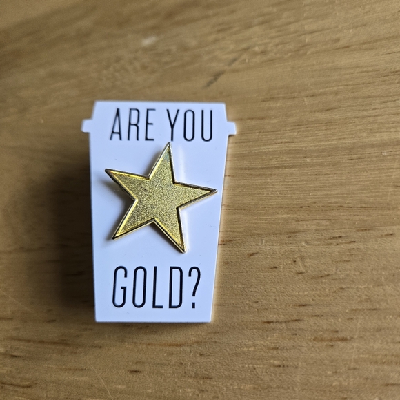 Source Unknown | Jewelry | Starbucks Gold Star Enamel Pin | Poshmark